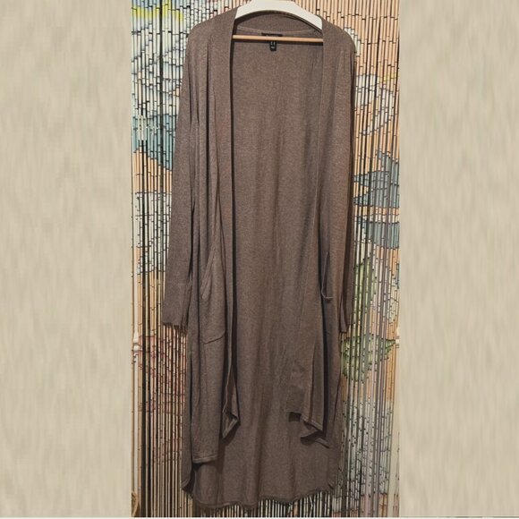 H by Halston | Sweaters | H By Halston Open Front Long Sleeve Hi Lo ...